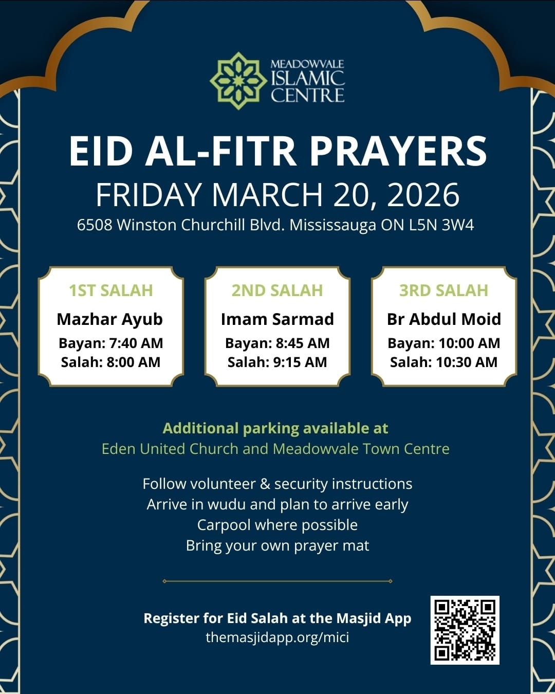 MICI - Welcome to Meadowvale Islamic Centre